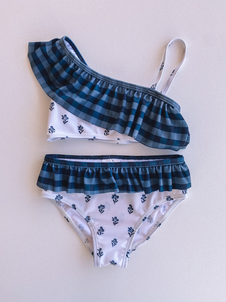 berry ruffle shoulder bikini – Daffodilly