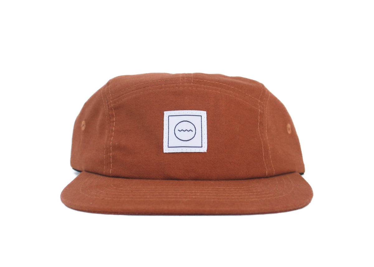 cotton five-panel hat - rust – Daffodilly